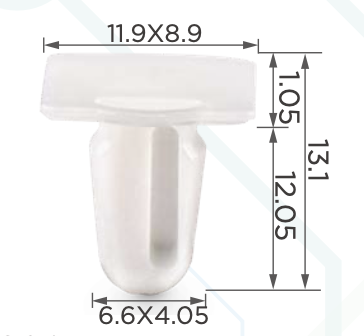 BMW White Beading Clip Small – LAYNE INDUSTRIES